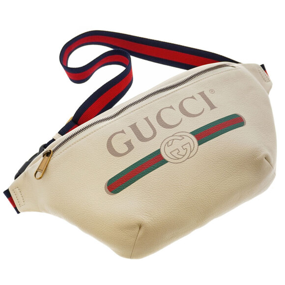 Gucci | Bags | Gucci Body Bag Waist Belt Sherry Line White Logo | Poshmark